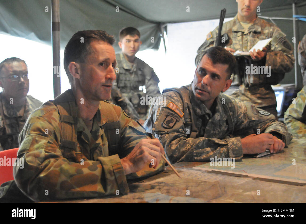 Australian Army Maj. Gen. Stuart Smith, commanding general of the 1st ...