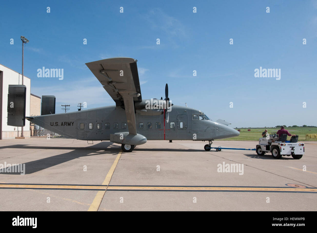 The last C-23 "Sherpa" in the Oklahoma Army National Guard inventory is ...
