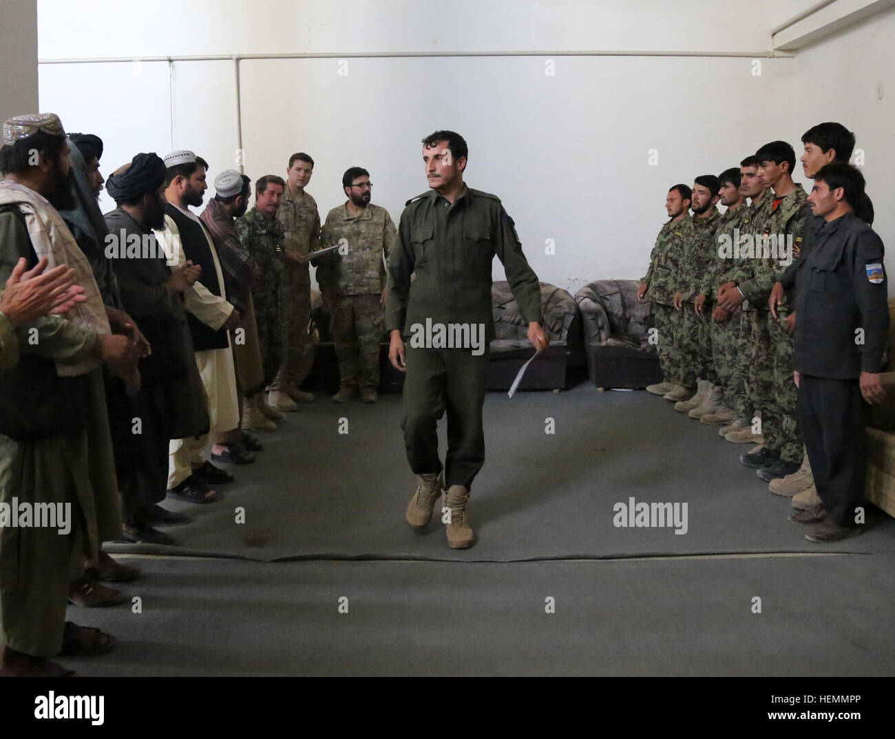 Afghan Uniform Police and Afghan National Army soldiers from the 205th ...