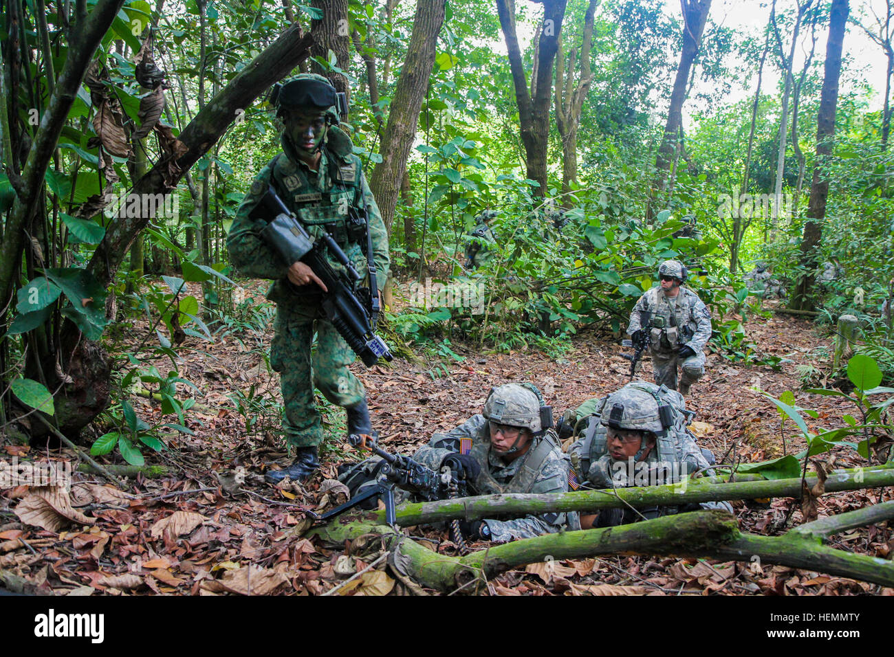 U.S. Army Spc. Kyle Schwab, an M240B gunner, and Pfc. Jonathan Rayas ...