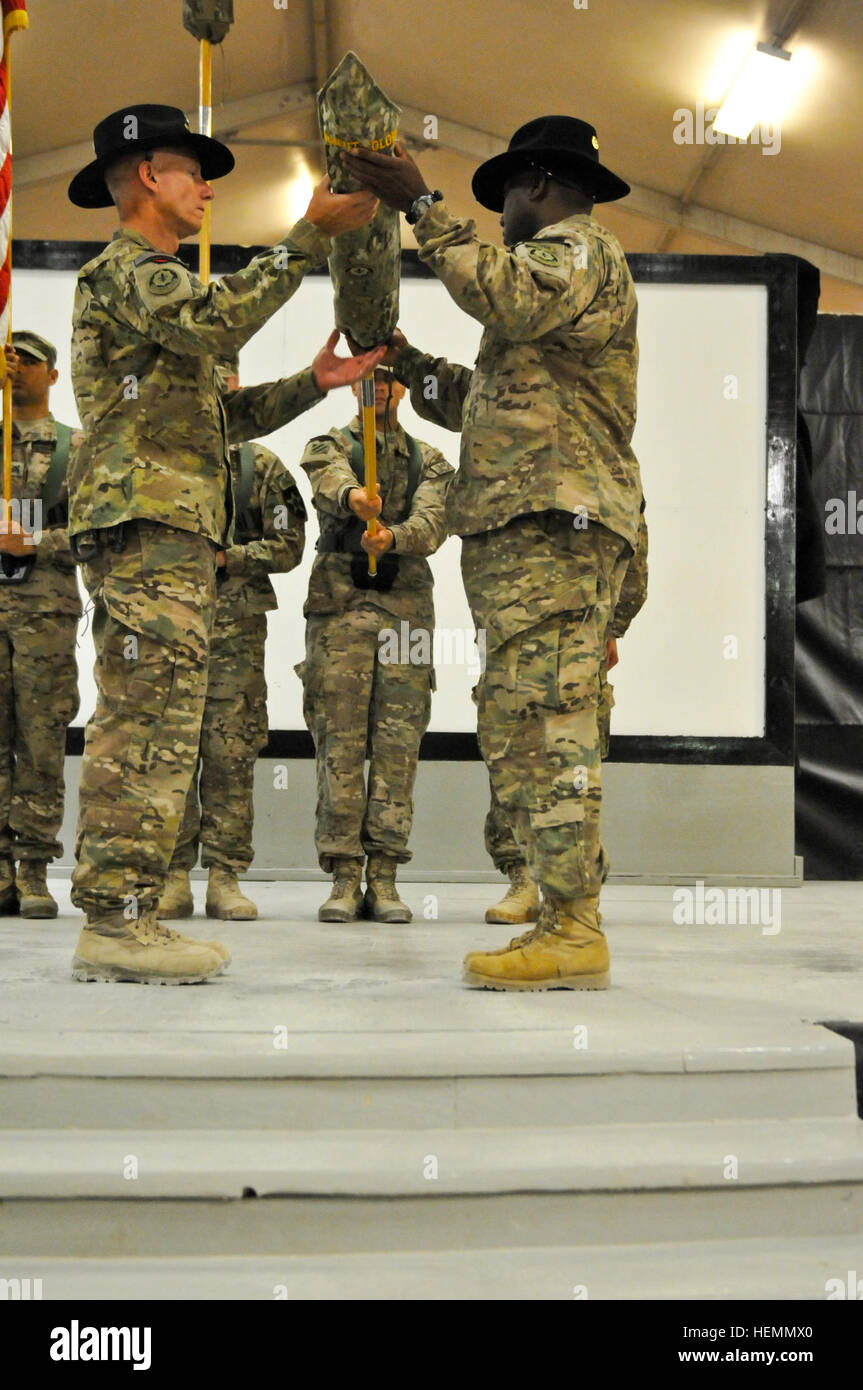 U.S. Army Col. D.A. Sims, left, commander of the 2nd Cavalry Regiment ...