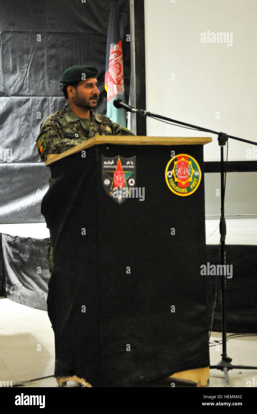 Afghan National Army Brig. Gen. Ahmed Habibi, commander of the 1st ...