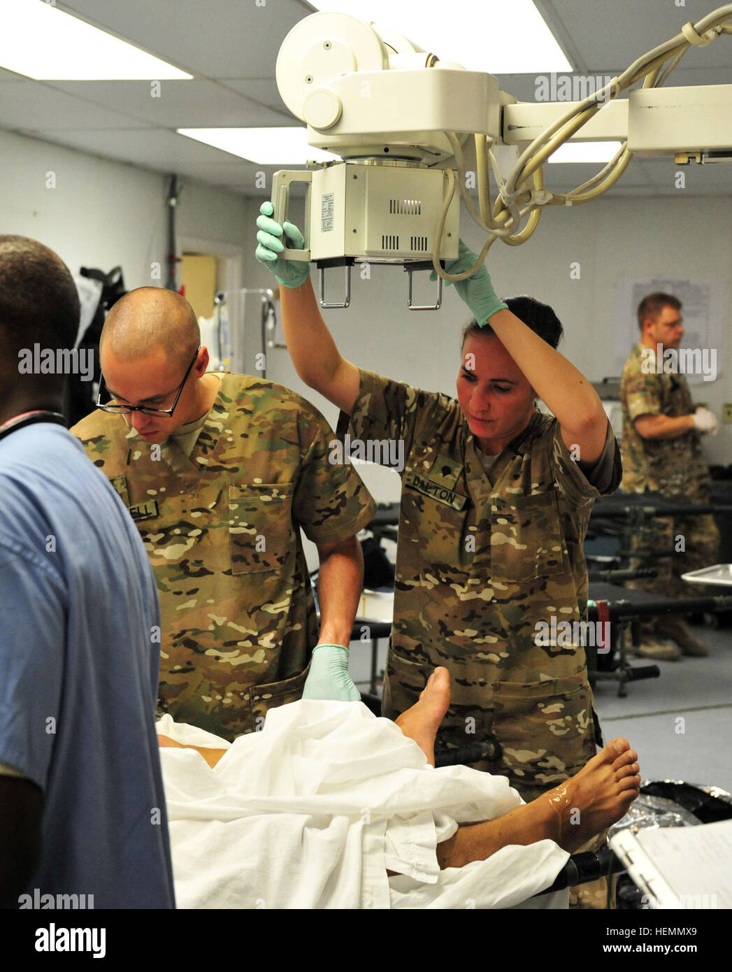 U.S. Army Spc. Megan Dalton, radiology specialist with Company C, 801st ...