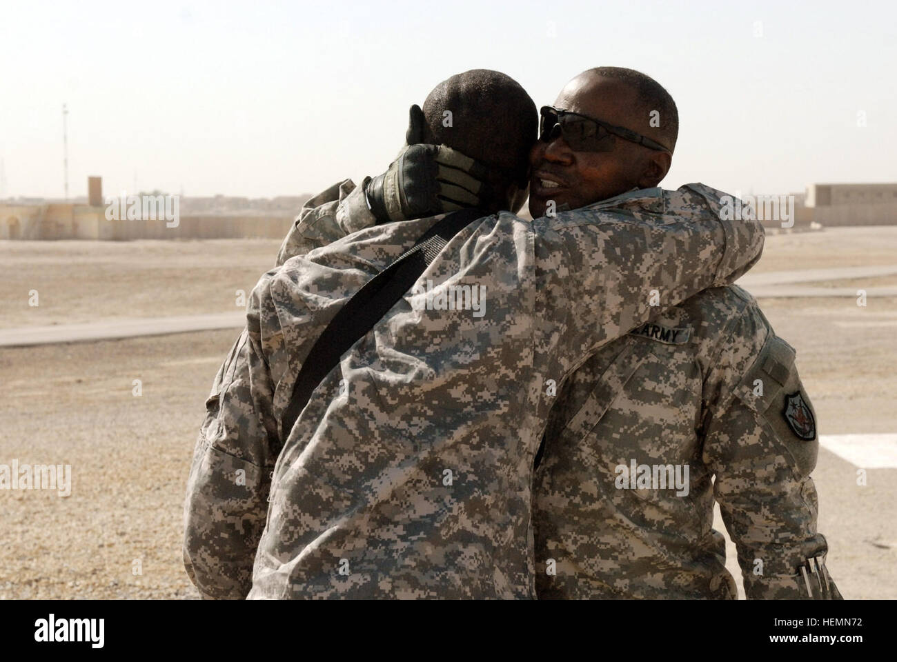 Command Sgt. Maj. Joseph Allen (right), command sergeant major of ...