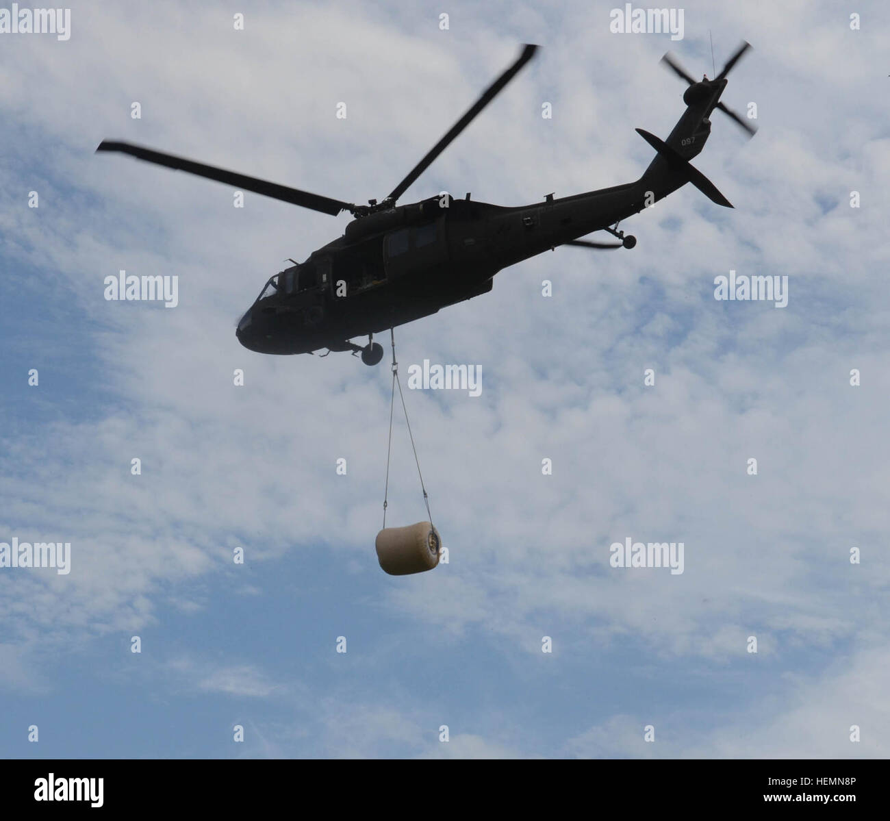 A U.S. Army UH-60 Black Hawk helicopter assigned to the 63rd Tactical ...