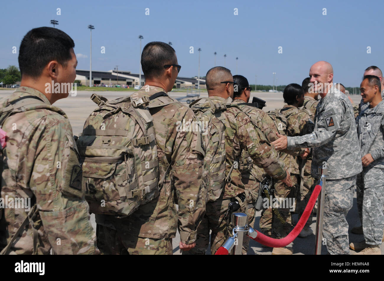 Col. Mark D. Collins (right), commander, 82nd Sustainment Brigade ...