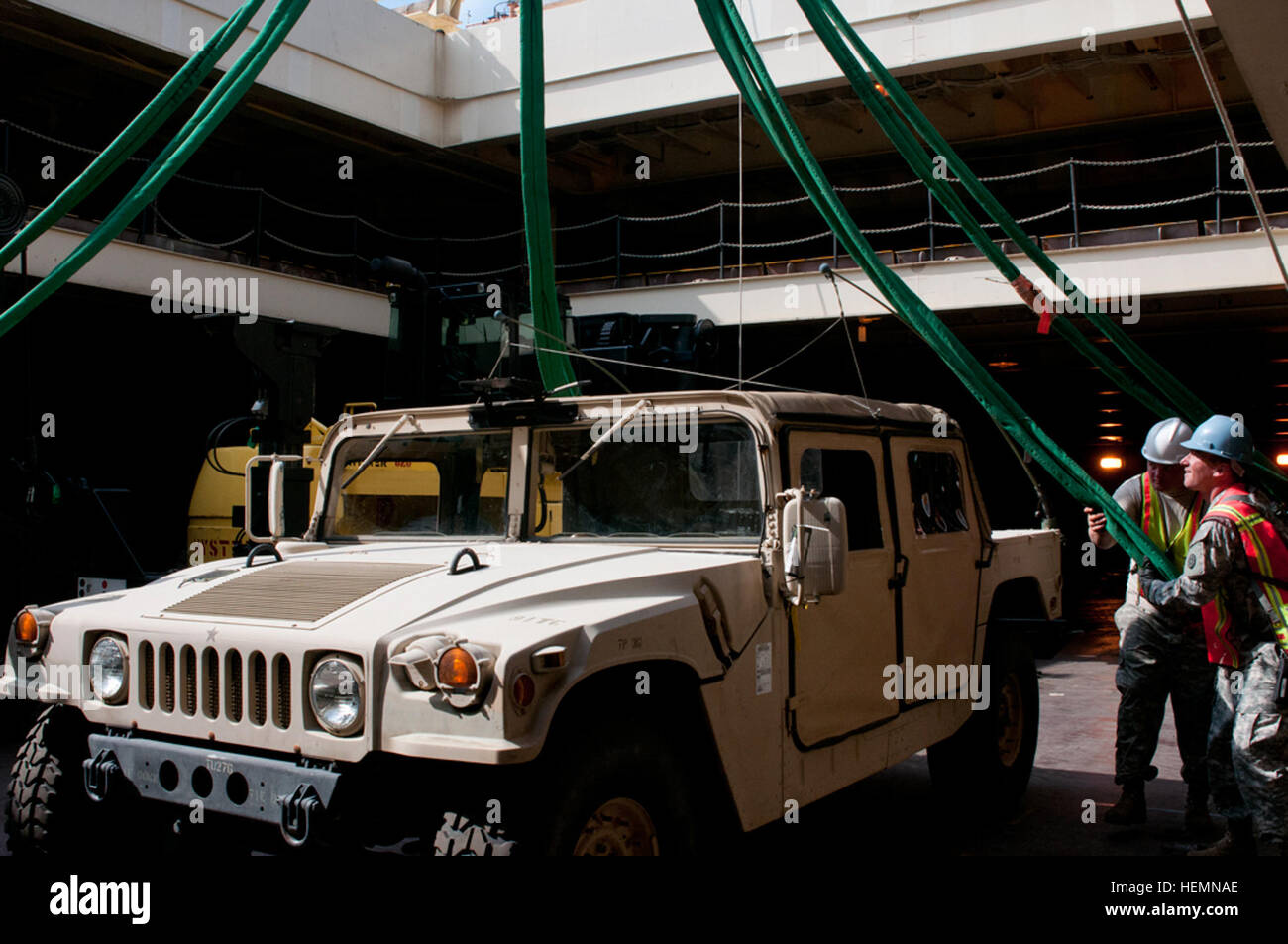 Soldiers with the 743rd Transportation Company, Spc. Christopher Bailey ...