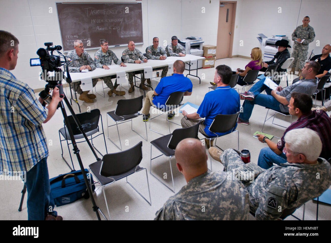 CAMP ATTERBURY, Ind. – Military journalists role-playing as civilian ...