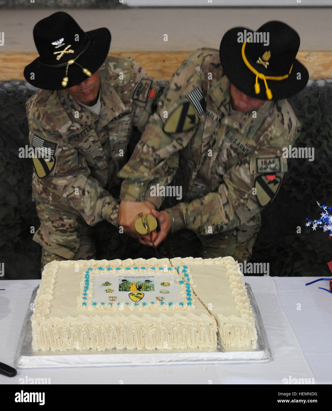 Army Col. Robert Whittle Jr., commander, 2nd "Black Jack" Brigade ...
