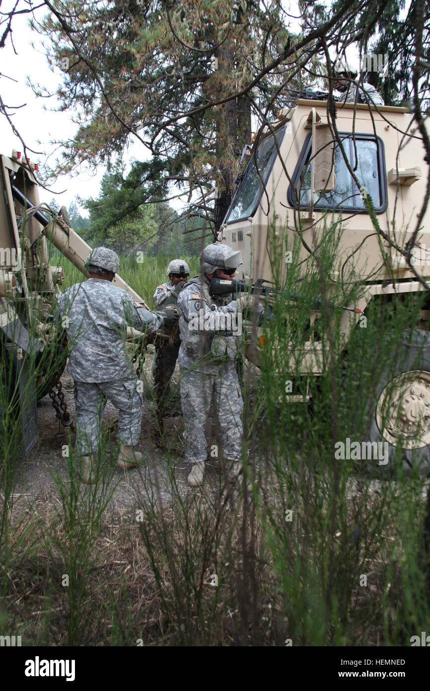 Soldiers from the Headquarters Support Company, 46th Aviation Support ...
