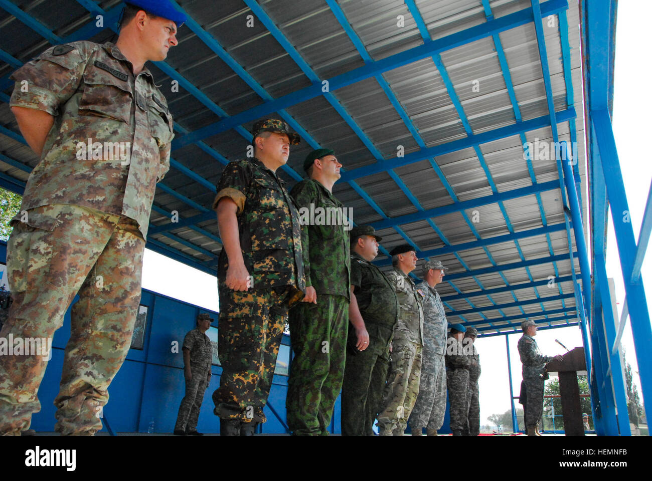 Representatives from a variety of countries stand alongside Brig. Gen ...
