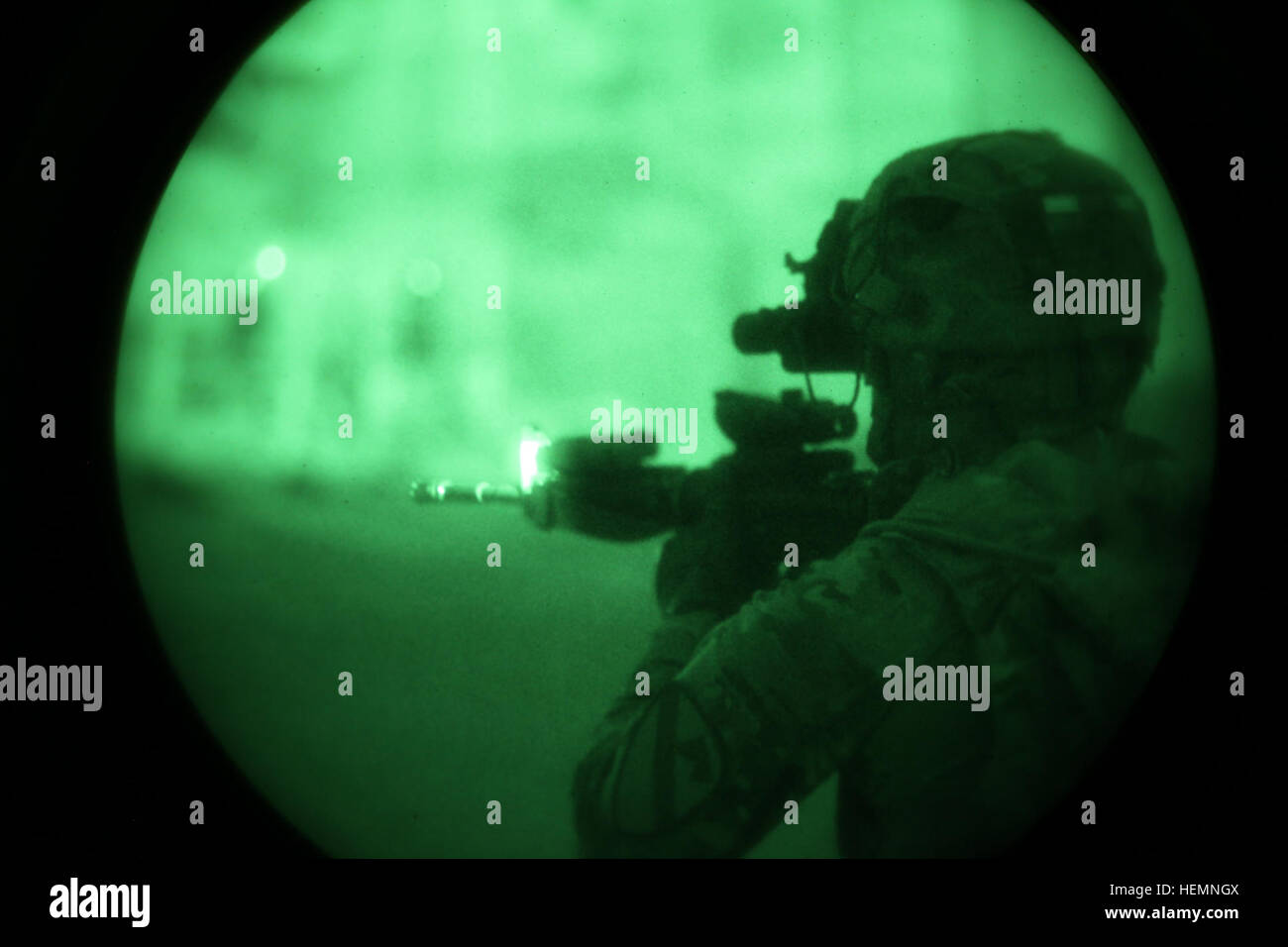 A U.S. Soldier with Delta Company, 1st Battalion, 5th Cavalry Regiment ...