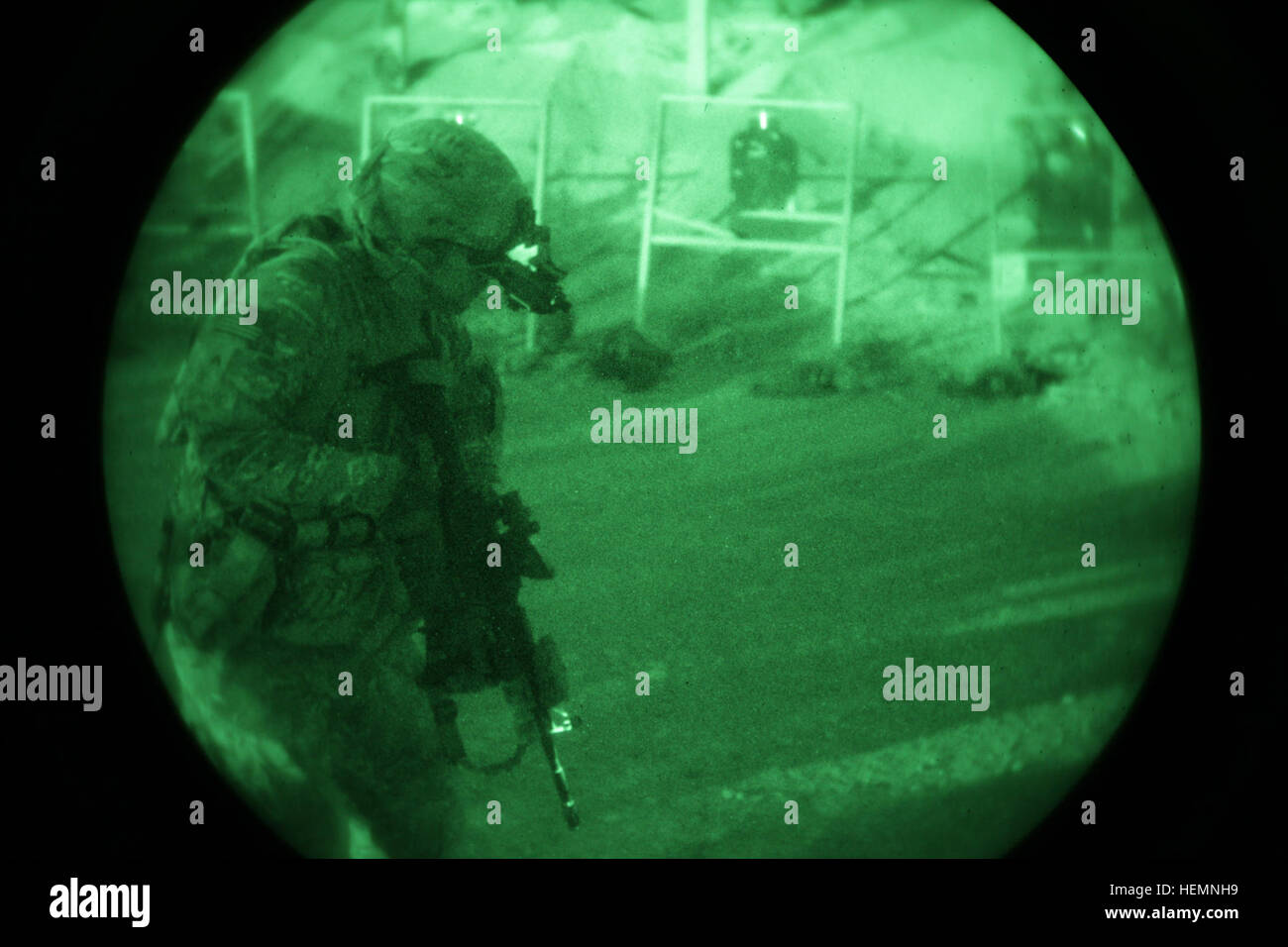 An U.S. soldier with Delta Company, 1st Battalion, 5th Cavalry Regiment ...