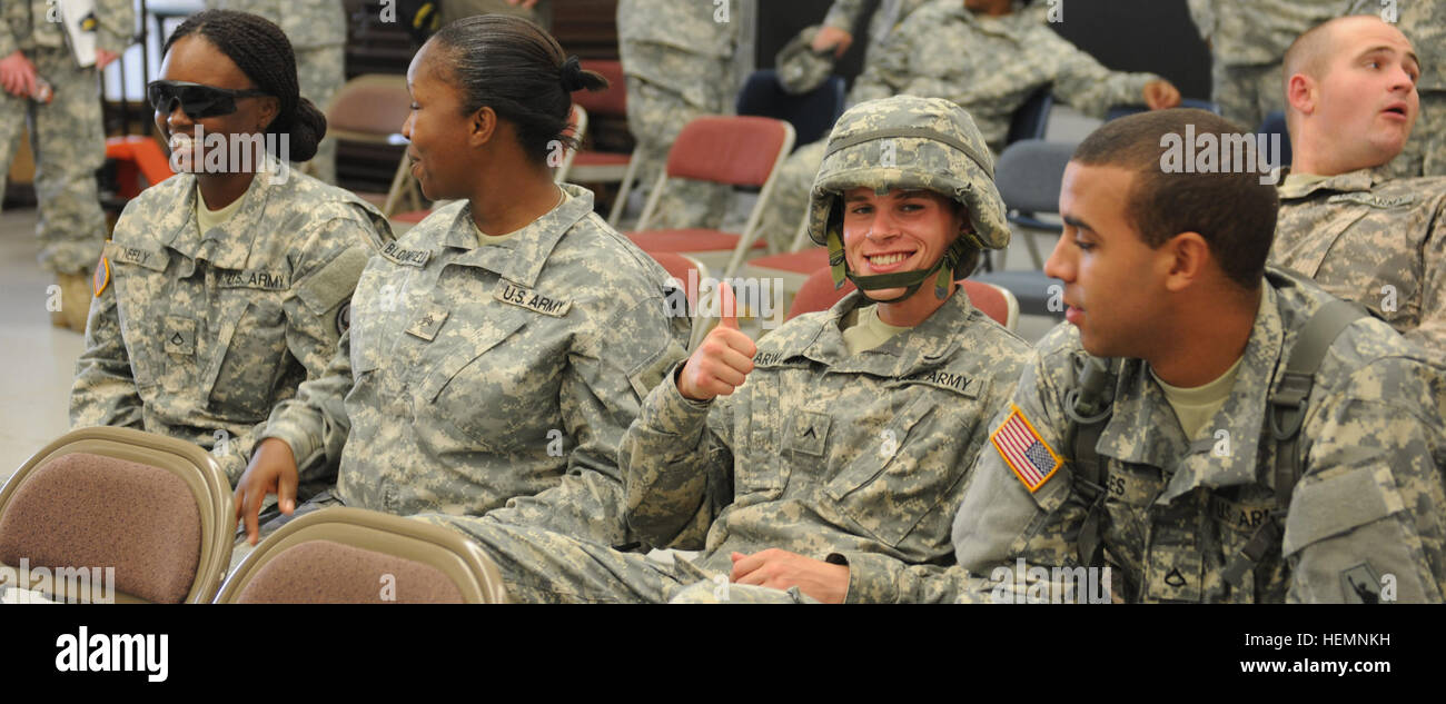 Soldiers participating in Operation Sustainment Warrior wait for their ...