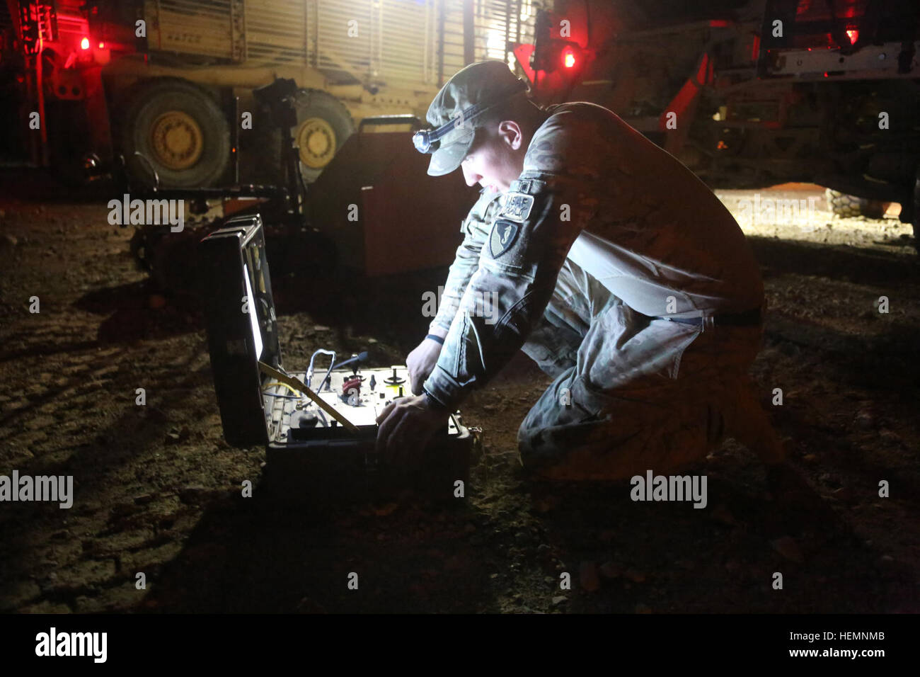 U.S. Army Spc. Tyler Turner with 3rd Platoon, 87th Sapper Company ...