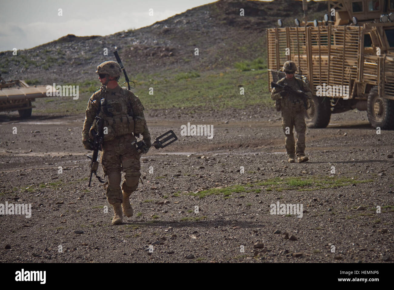 U s army released afghanistan clearance route soldiers hi-res stock ...