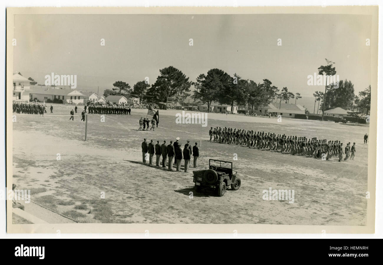 Army Navy formation on Soldier Field at the Civil Affairs Staging Area ...