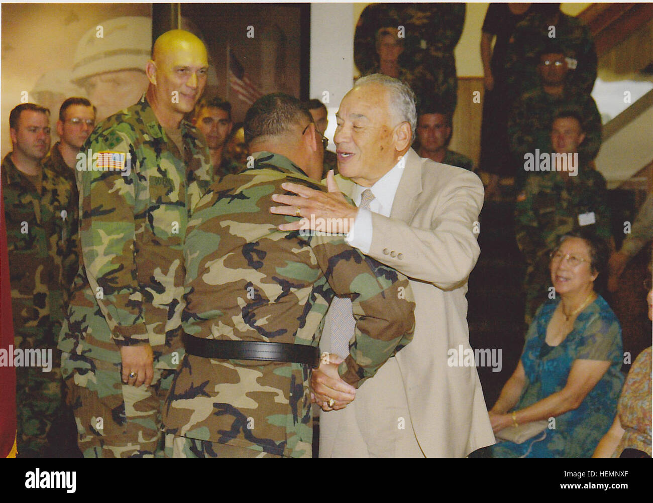 BG Albert Bryant Jr greeted by Montfort Point Marine and Congressional ...