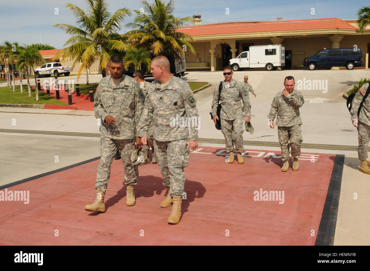 Task Force Talon commander Lt. Col. Clyde S. Cochrane III walks U.S ...