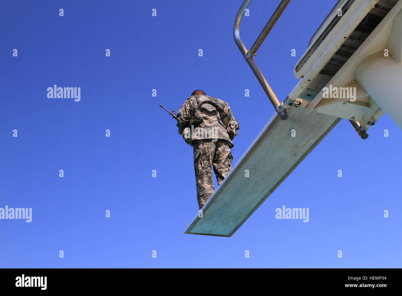 A U.S. Soldier with the 67th Forward Support Company, 2nd Battalion ...