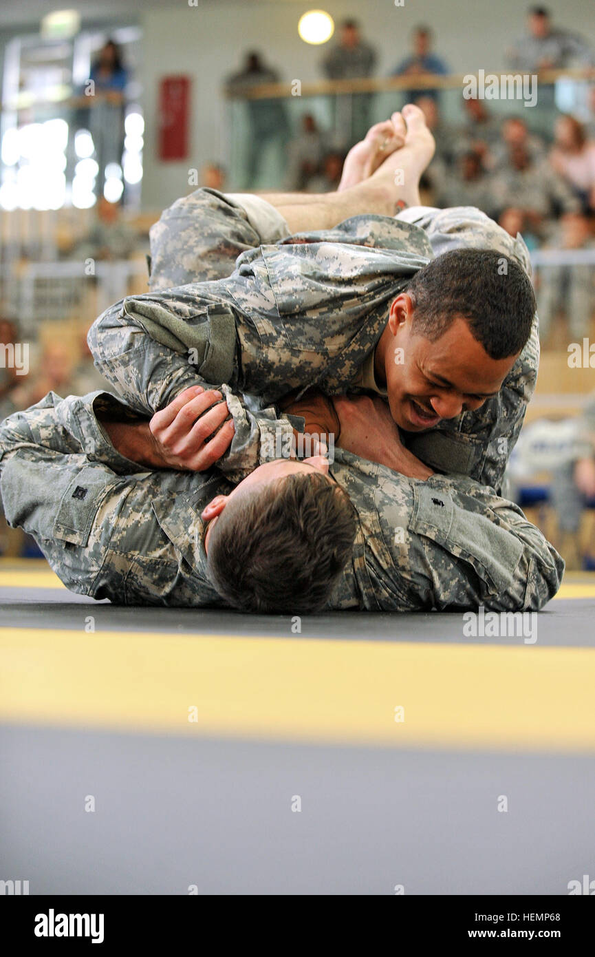 U.S. Army Staff Sgt. Marcus Bates (Top) of Atlanta, Ga., assigned to ...