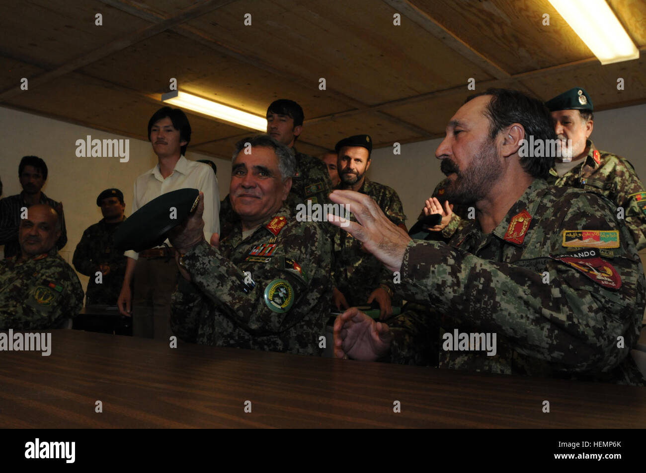 Afghan National Army Maj. Gen. Ismail, commanding general, ANA Engineer ...