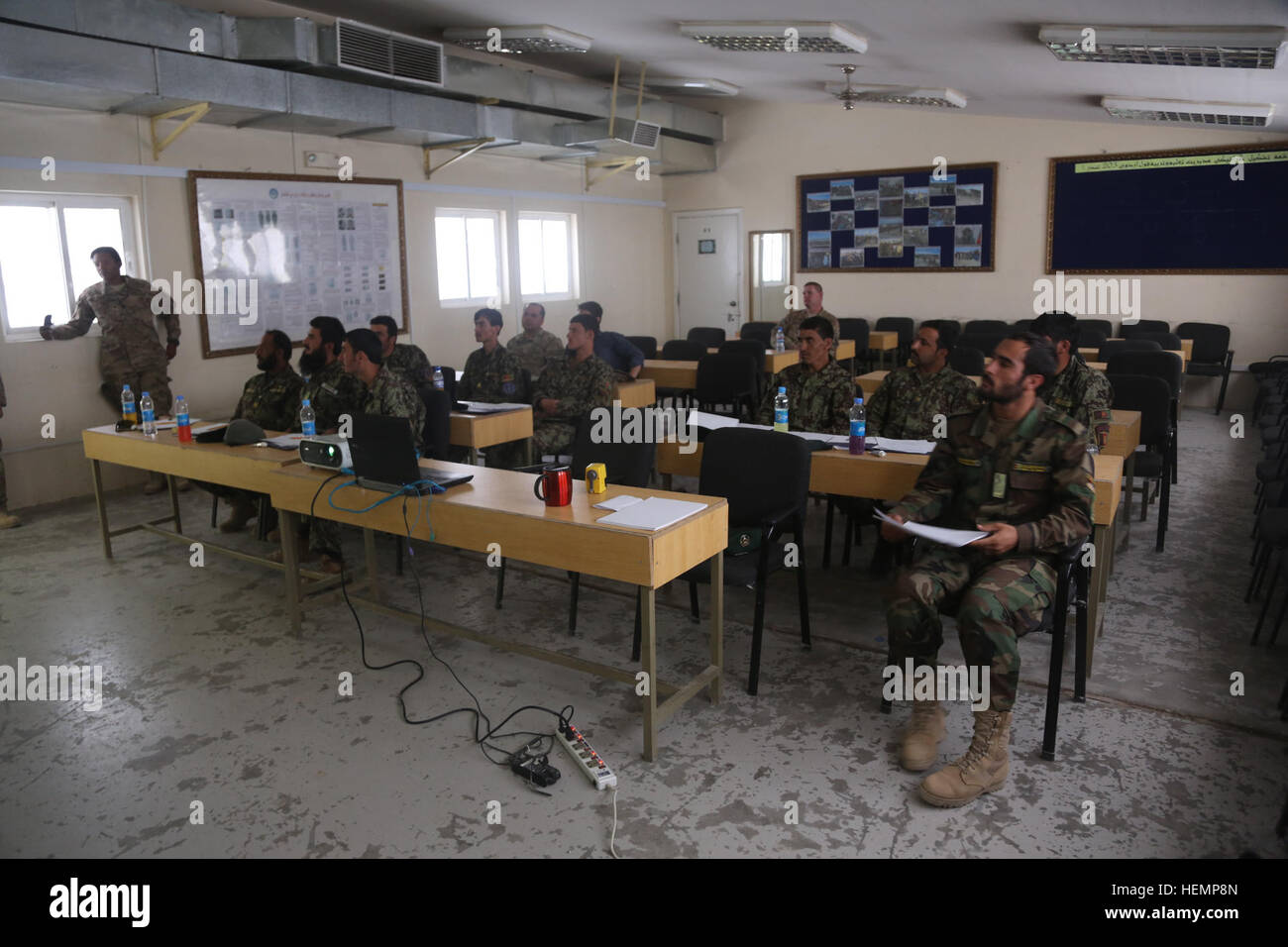 Afghan National Army soldiers of the 203rd Corps participate in a field ...