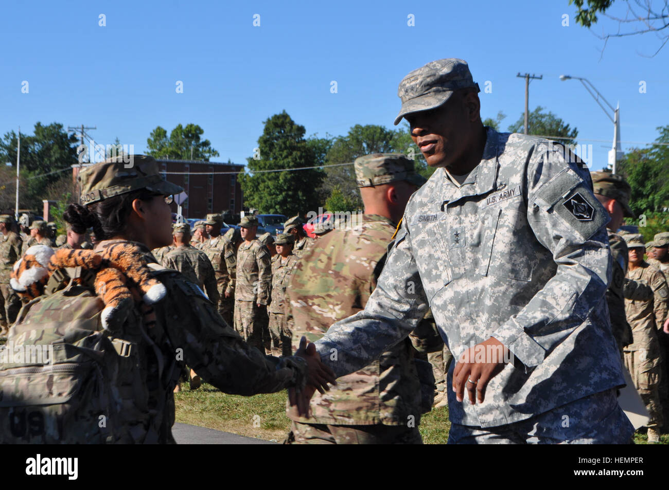 Maj. Gen. Leslie Smith, Fort Leonard Wood commanding general, welcomes ...