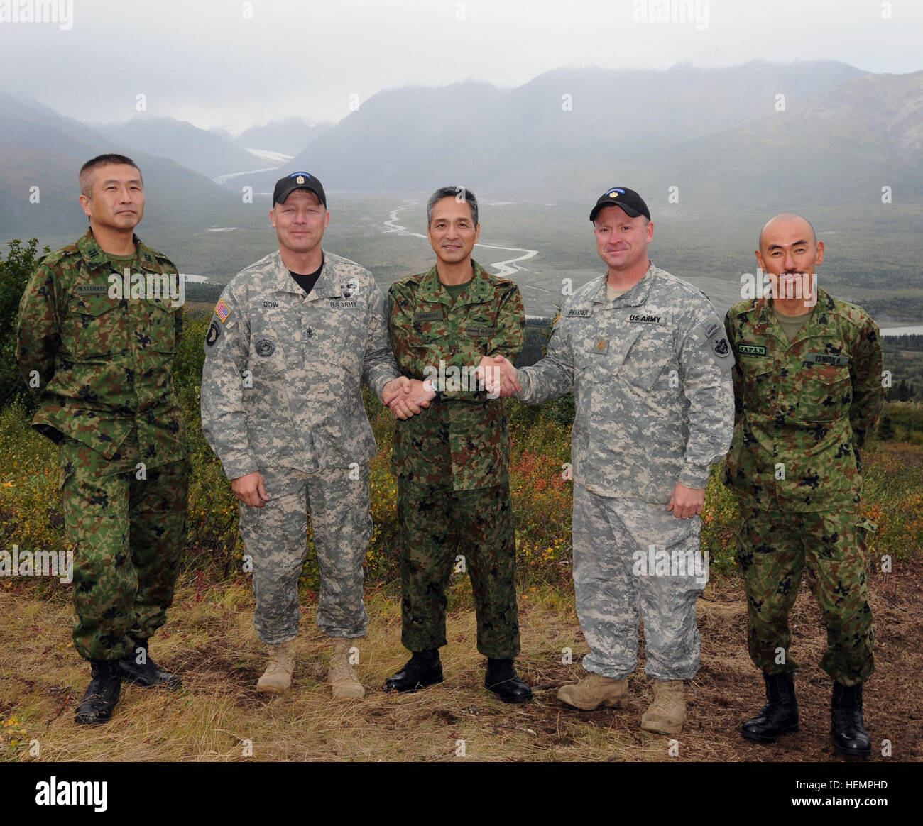 (From left to right) Lt. Col. Koki Wantanabe, Japan Ground Self-Defense ...