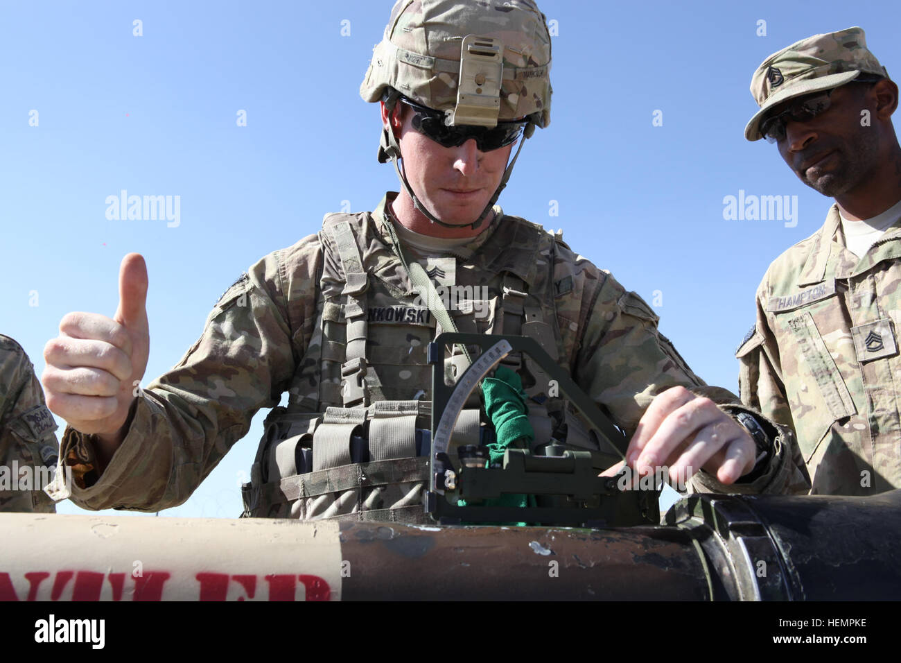 U.S. Army Sgt. Reginald Mankowski from 5th platoon, Battery B, 4th ...