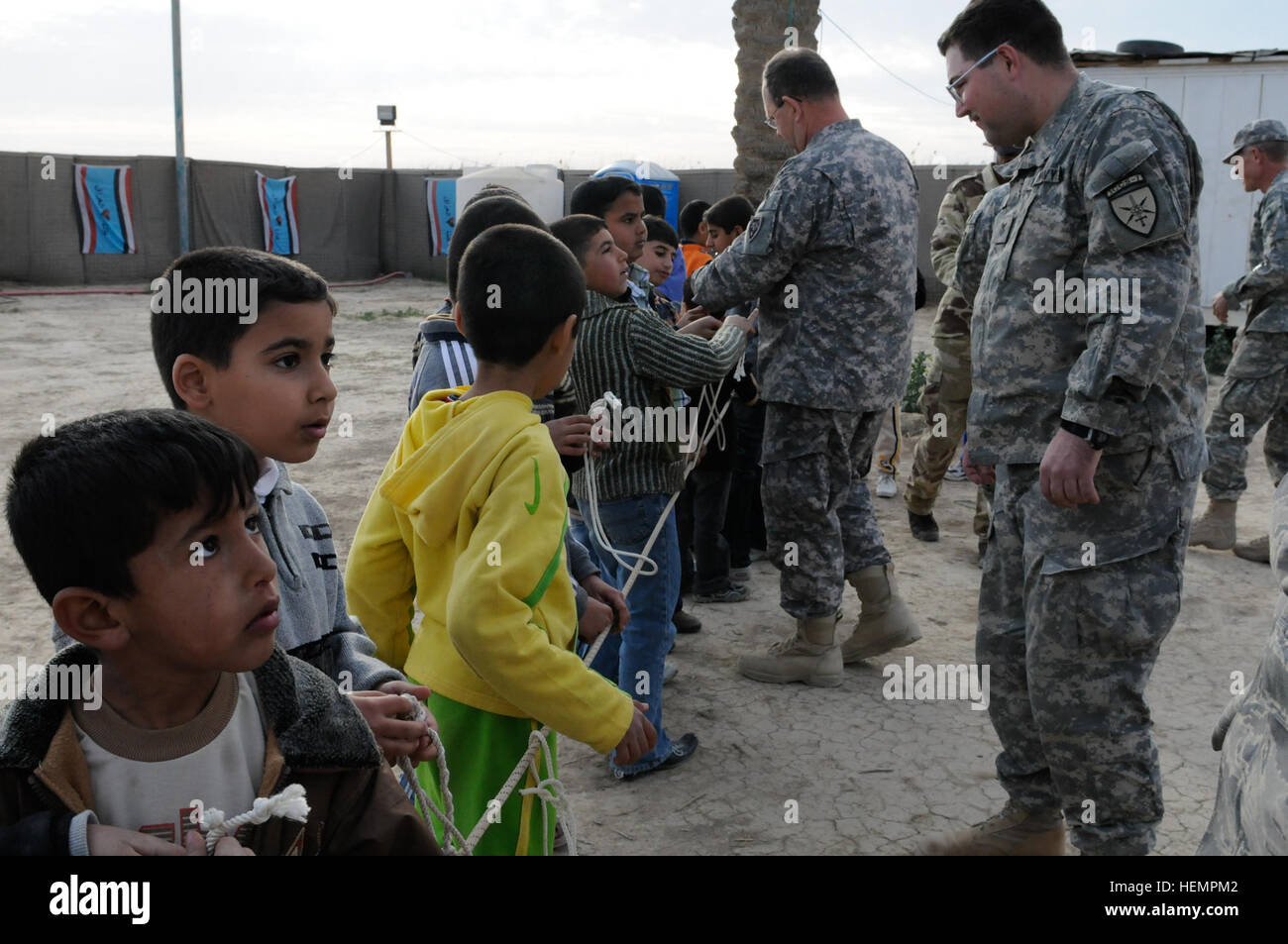 U.S. Soldiers, Sailors, Airman, and Marines volunteer to help Iraqi Boy ...
