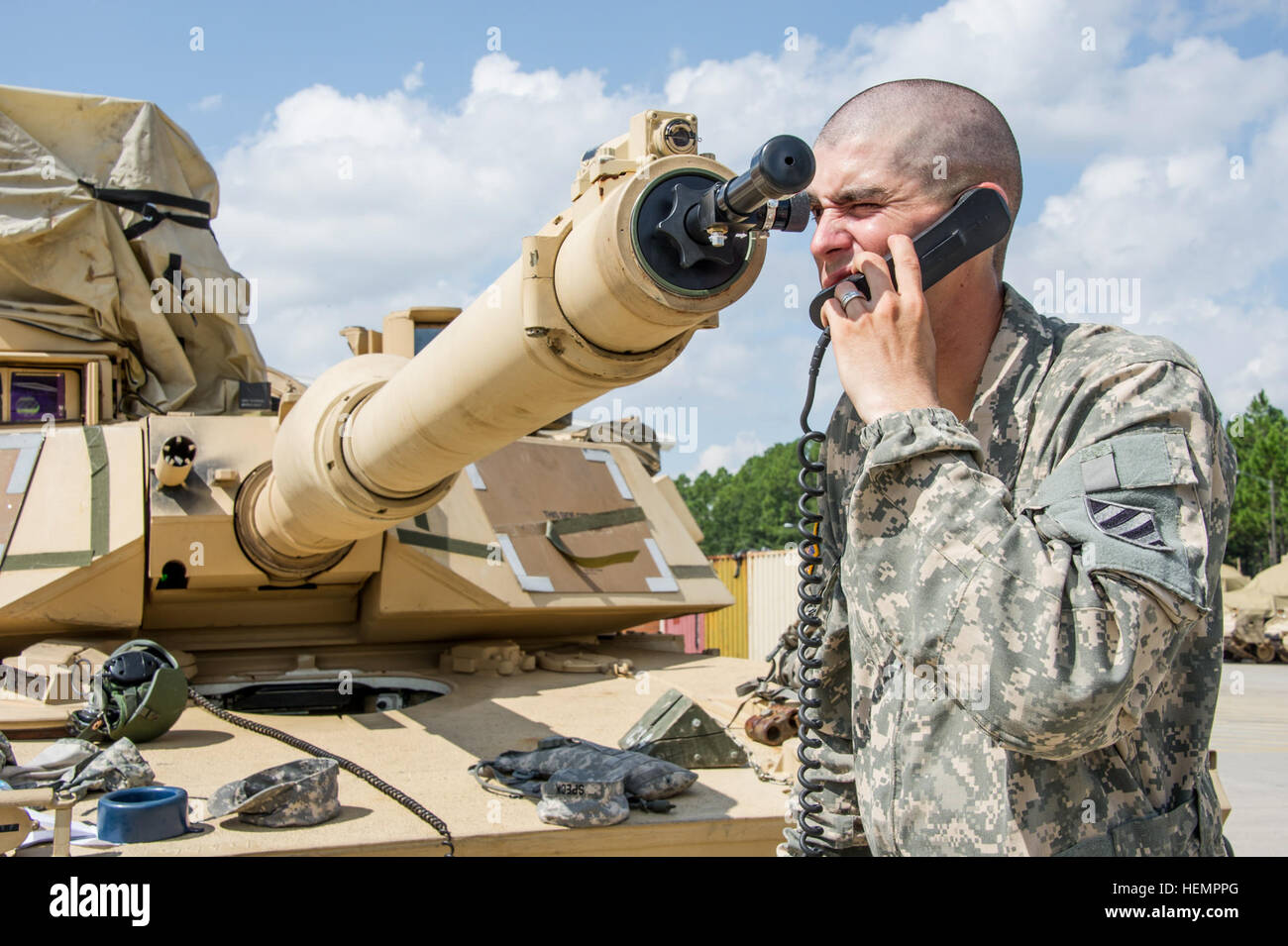 Sgt. Michael Speck, a tank gunner for Company C "Cyclones", 1st ...