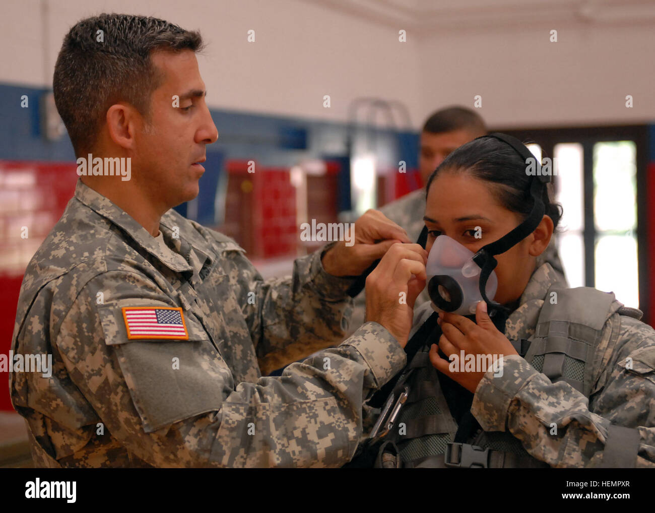 Spc. Pedro Claro (left), a medical laboratory specialist assigned to ...
