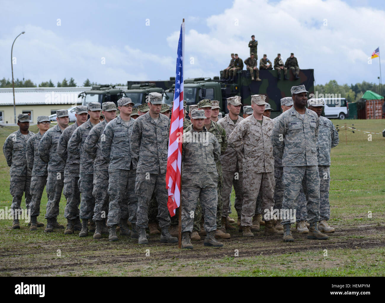 U.S. Air Force Col. Christopher Brooks, the U.S. Delegation chief, and ...