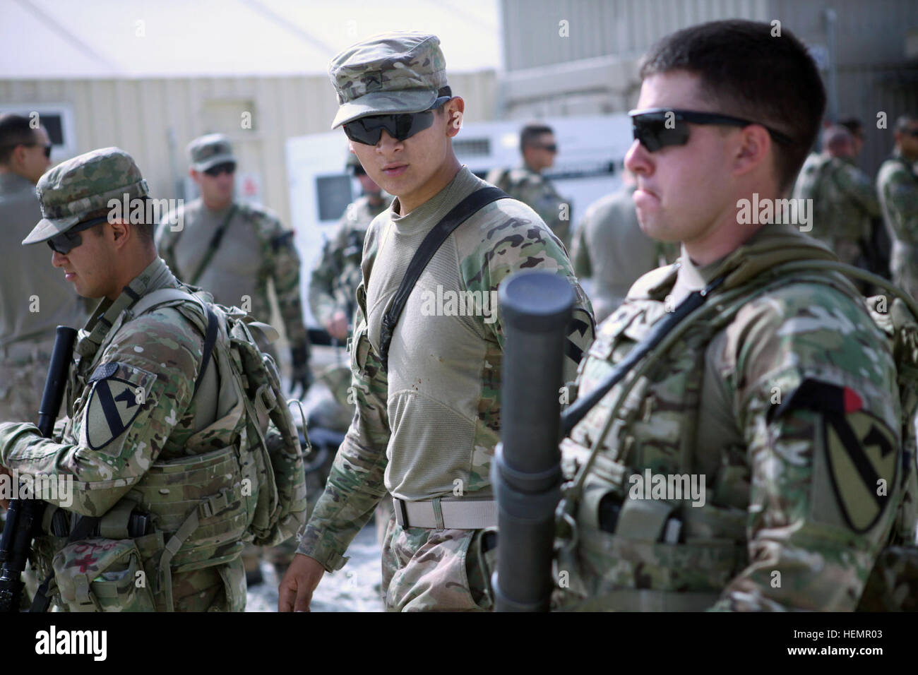 U.S. Soldiers with Delta Company, 1st Battalion, 5th Cavalry Regiment ...
