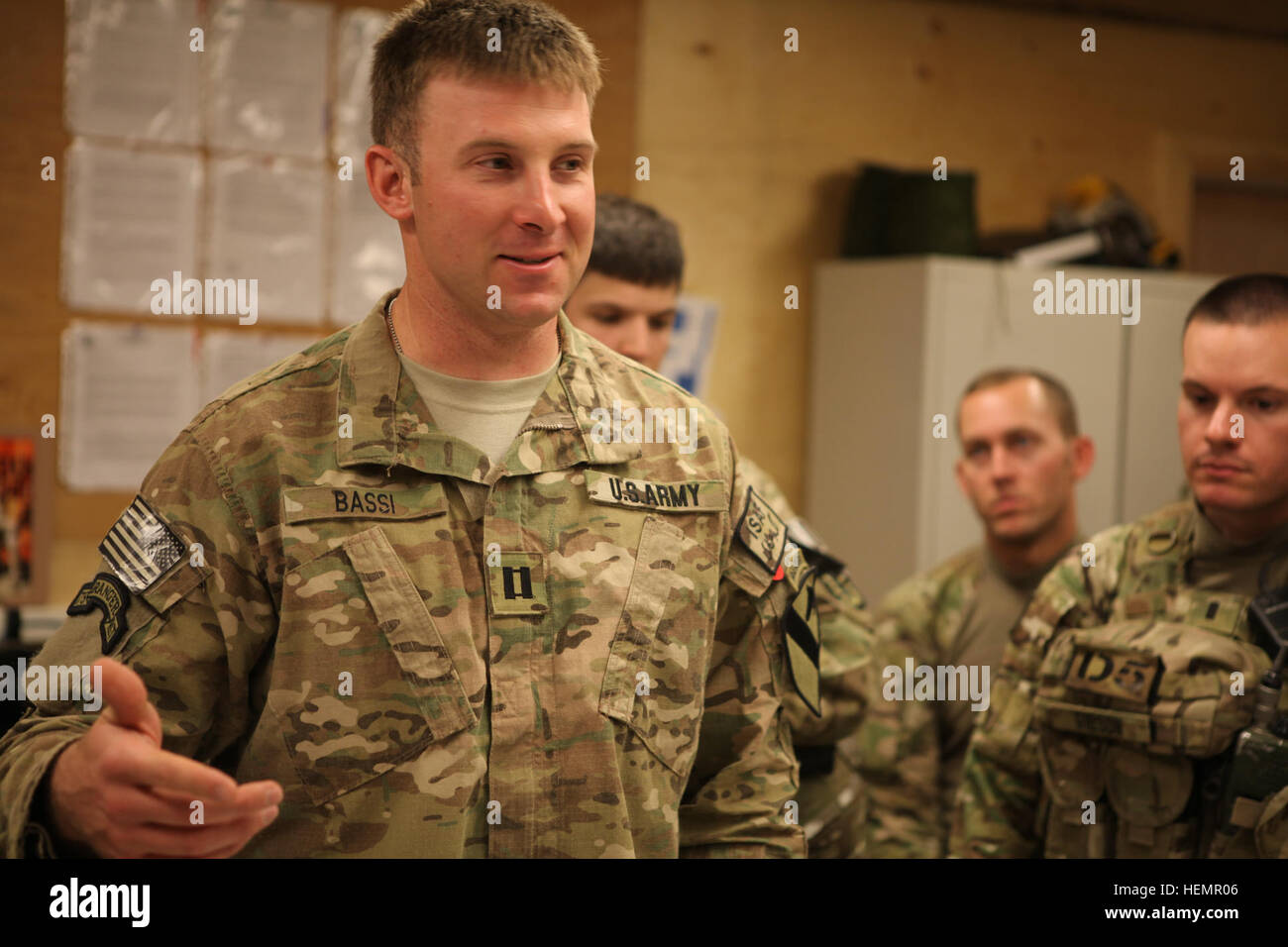 U. S. Army Capt. Michael Bassi, commander of Delta Company, 1st ...