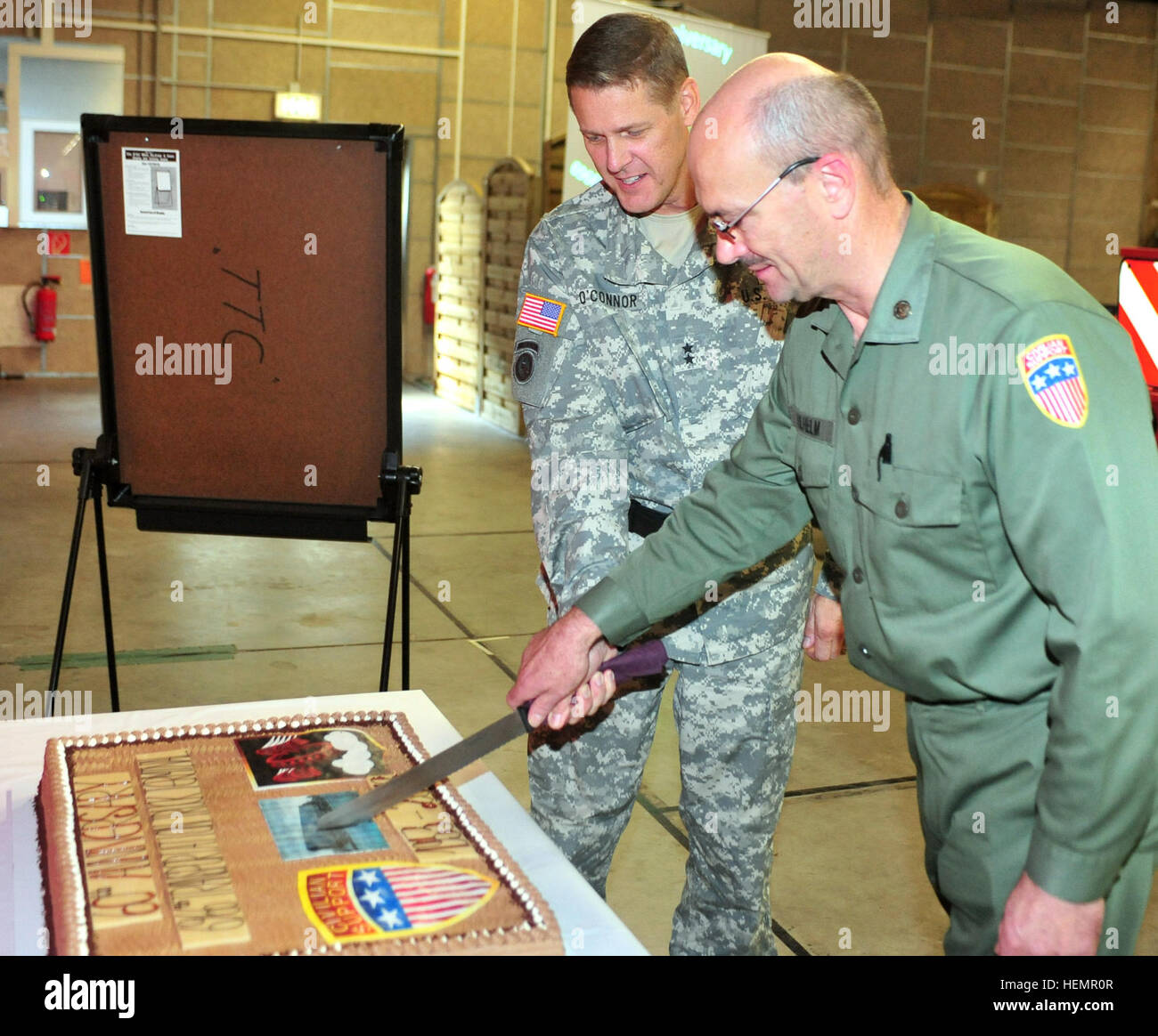 Maj. Gen. John R. O'Connor, the commanding general of the 21st Theater ...