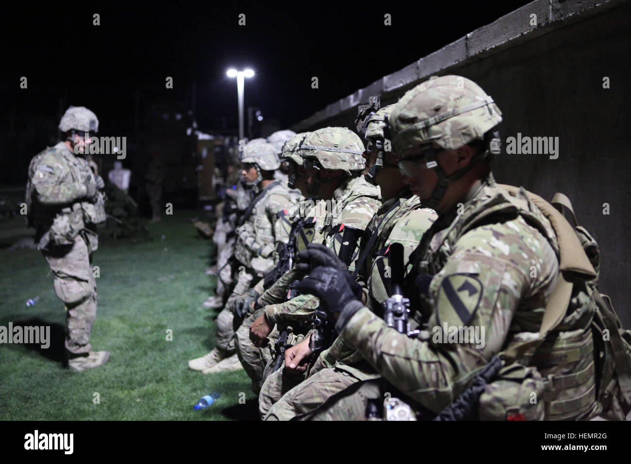 U.S Soldiers with Delta Company, 1st Battalion, 5th Cavalry Regiment ...