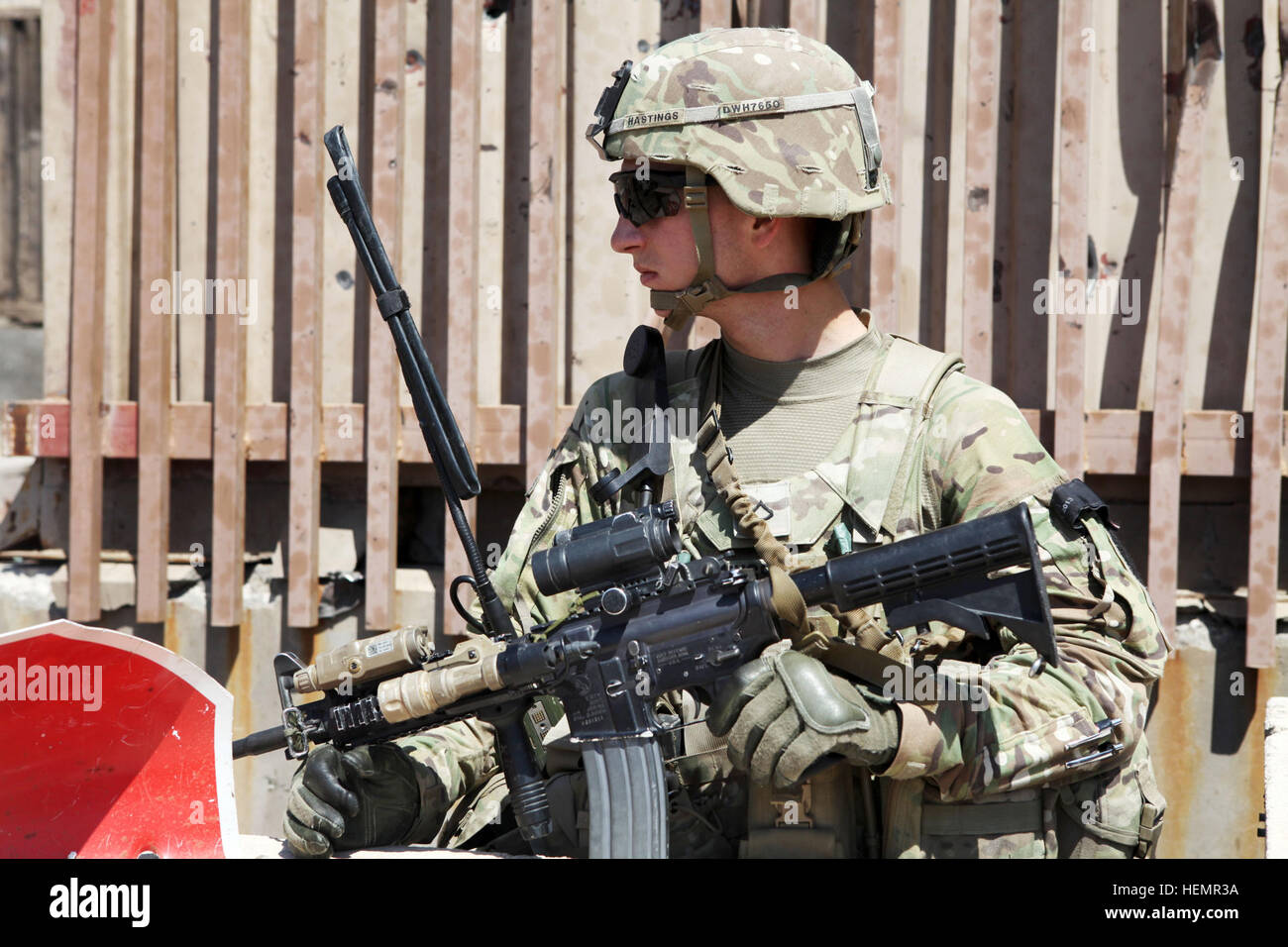 U.S. Army Pfc. Tyler Hastings with Delta Company, 1st Battalion, 5th ...