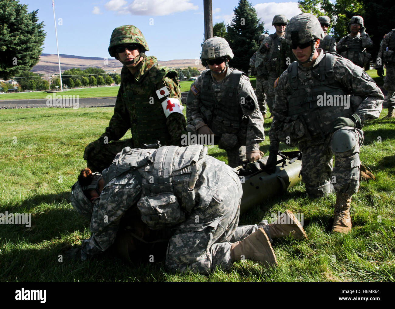 U.S. Army Spc. Heather Owens, a medic with Headquarters and ...