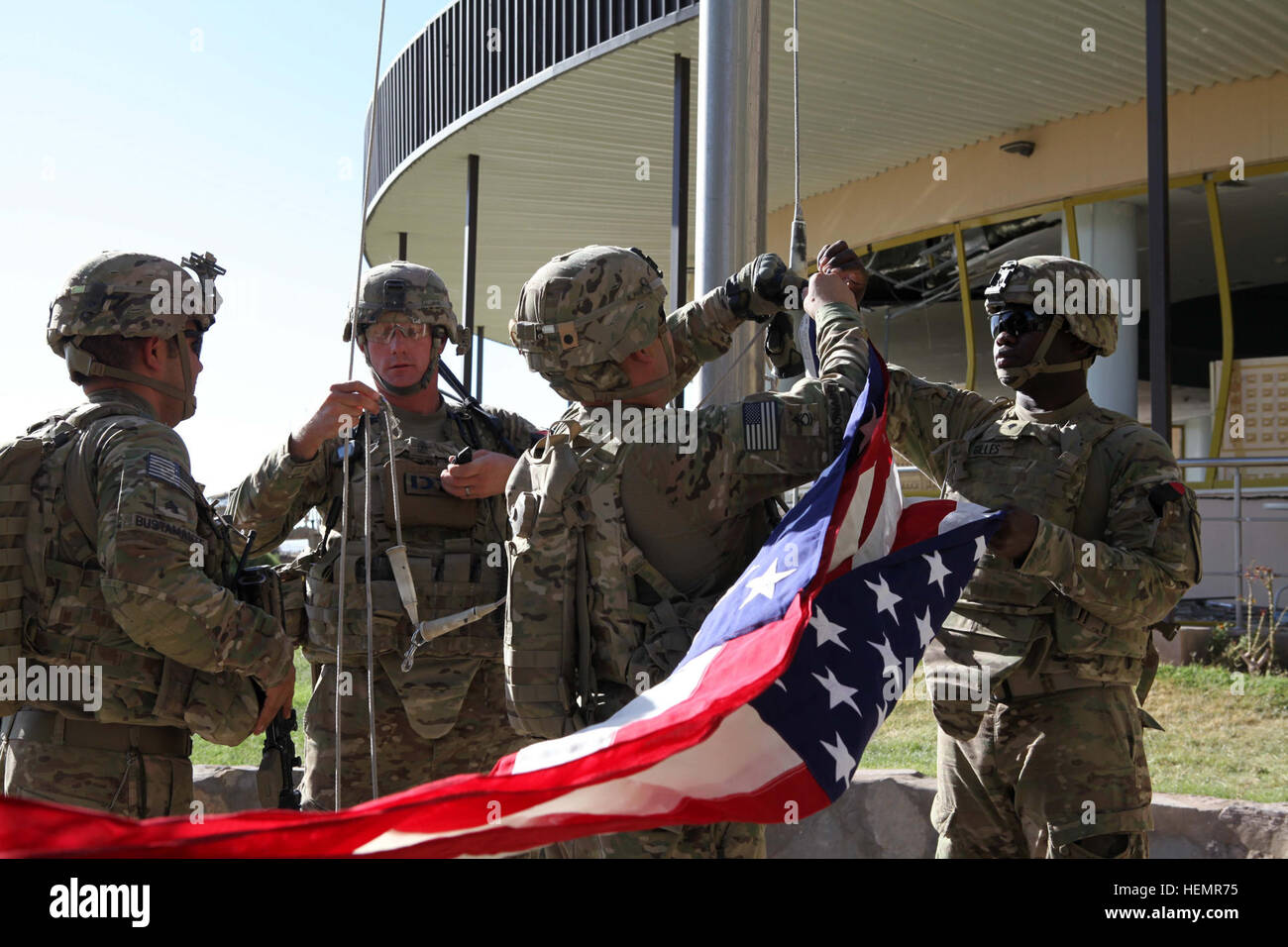 U.S. soldiers with Delta Company, 1st Battalion, 5th Cavalry Regiment ...