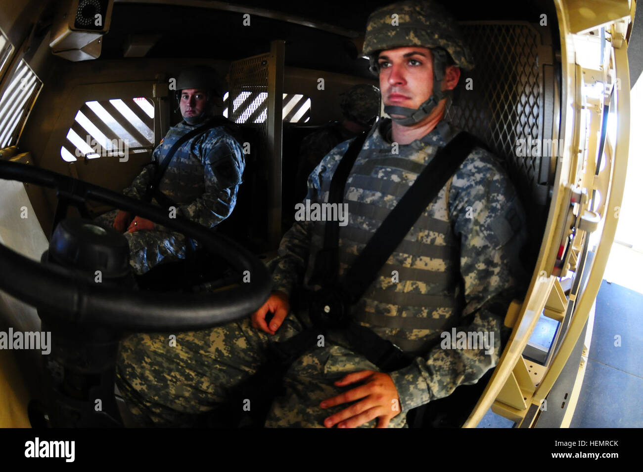 U.S. Army Spc. Thomas Peay, right, and Spc. Phillip Frazier, both ...
