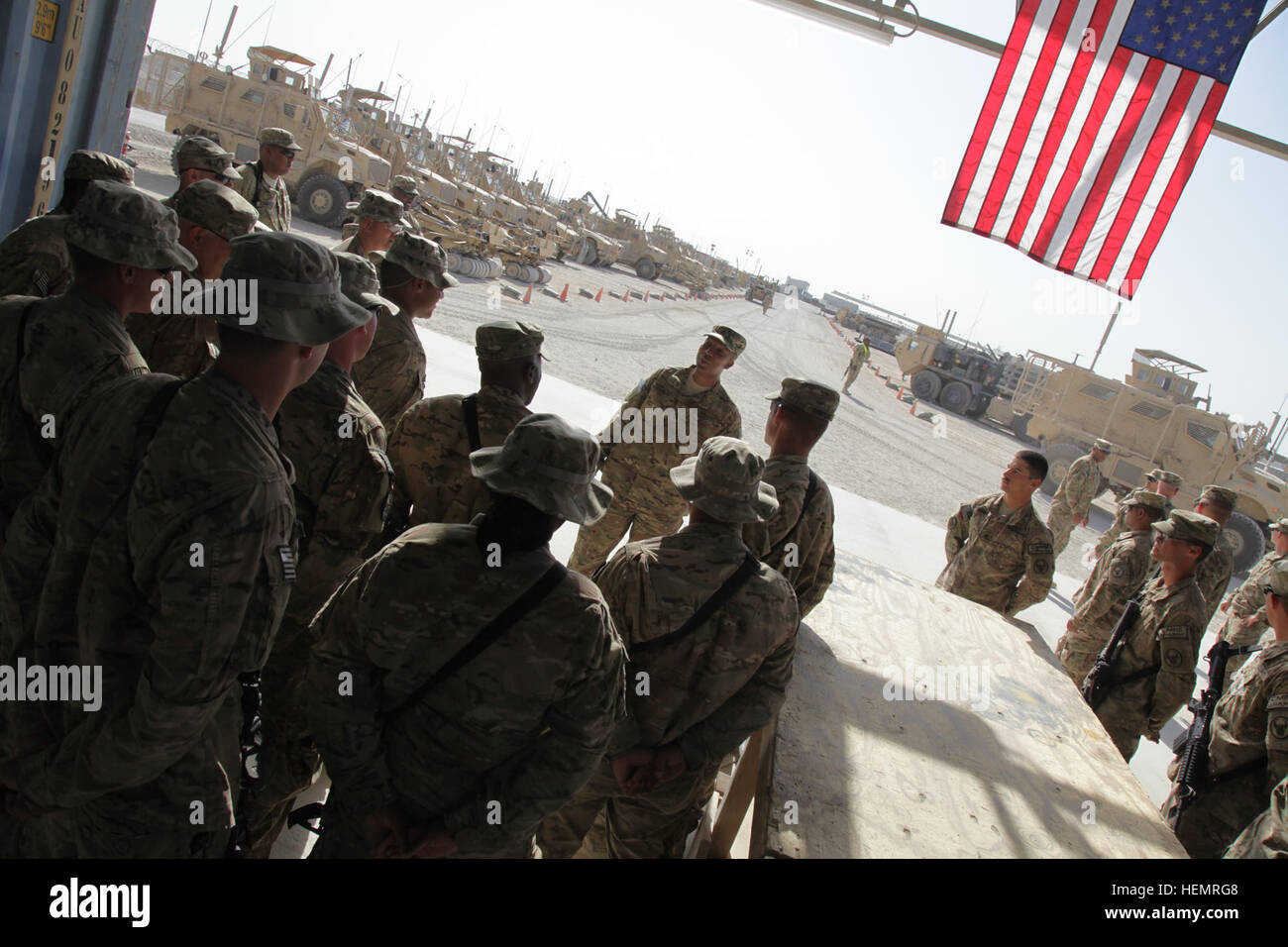 U.S. Army Reserve Command Sgt. Maj. Luther Thomas Jr. spends a little ...