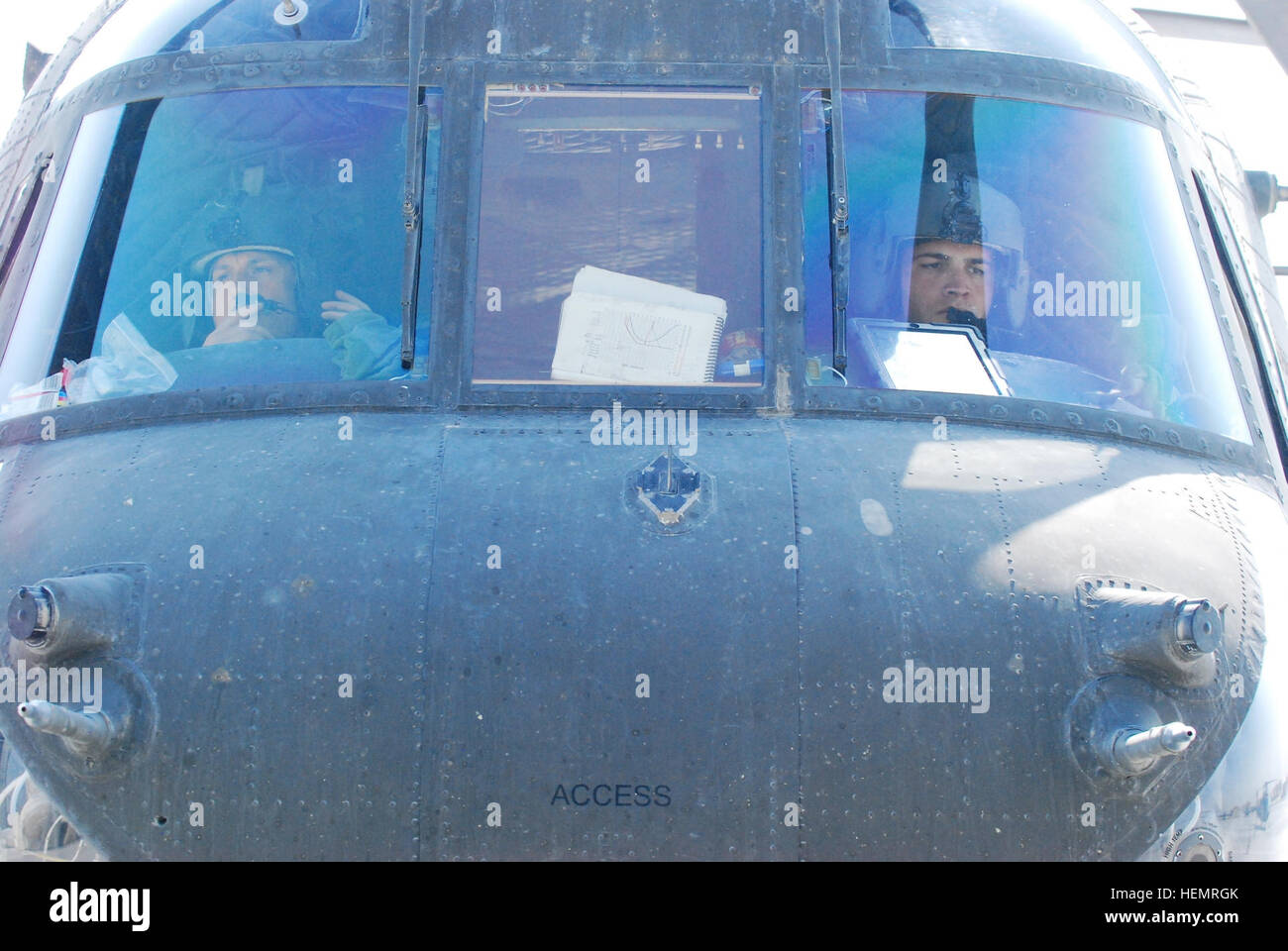U.S. Army Chief Warrant Officer 3 Andre Lavallee, left, and 1st Lt ...
