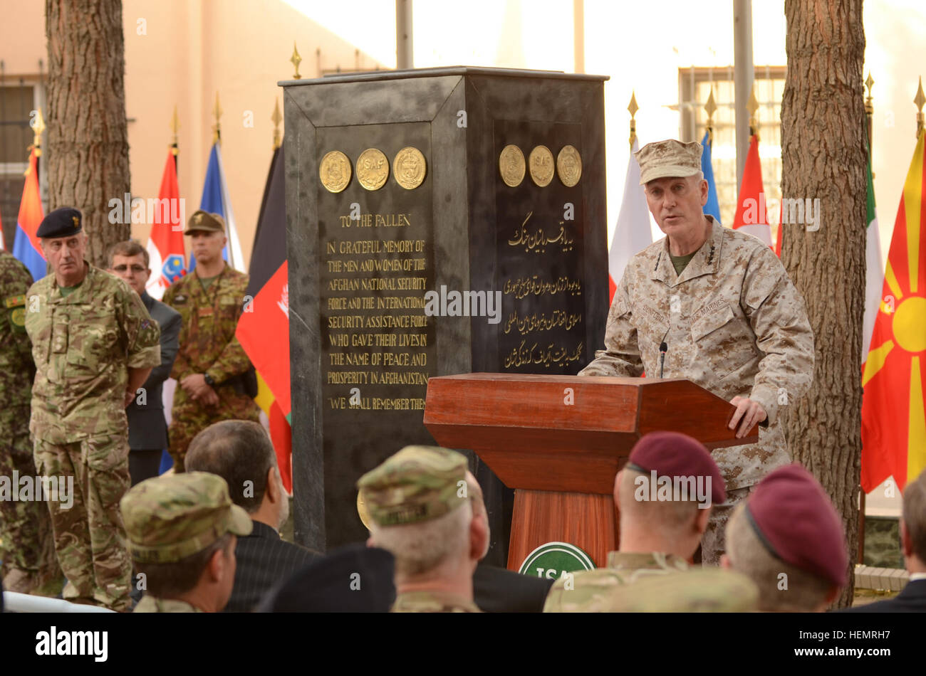 U.S Marines Gen. Joseph F. Dunford Jr., commander of International ...