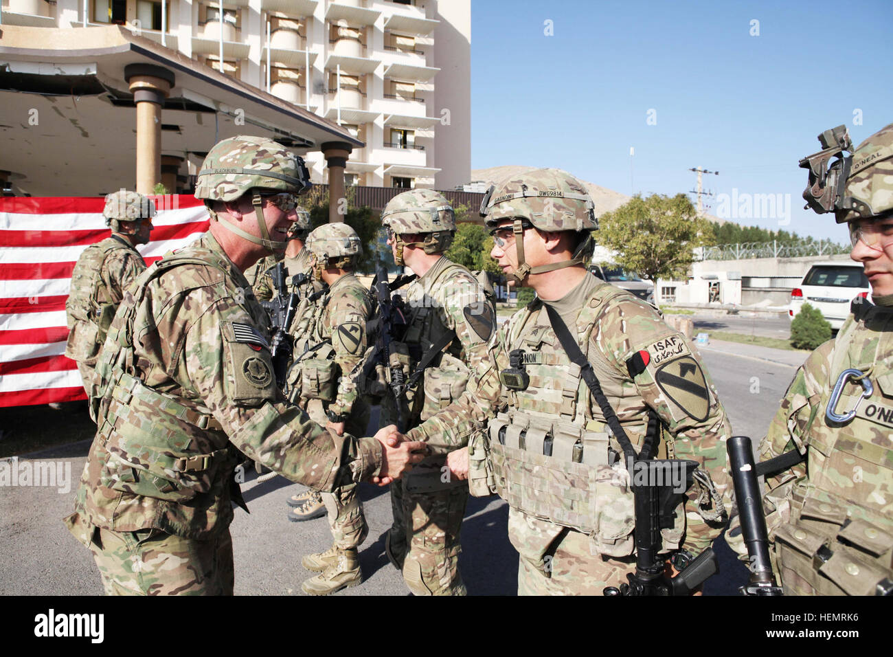 U.S. Army Brig. Gen. James Blackburn, the deputy commander of the U.S ...