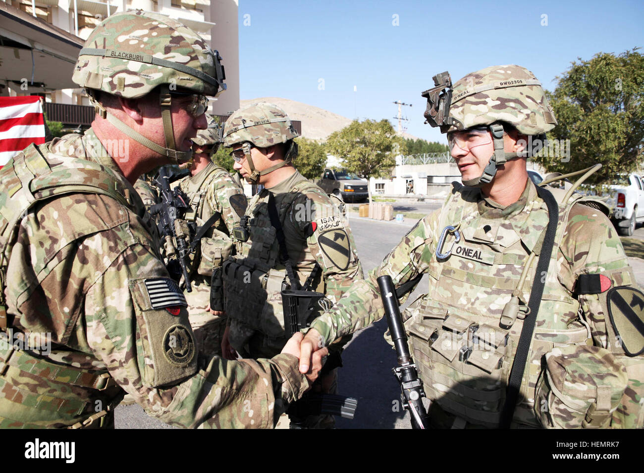U.S. Army Brig. Gen. James Blackburn, the deputy commander of the U.S ...