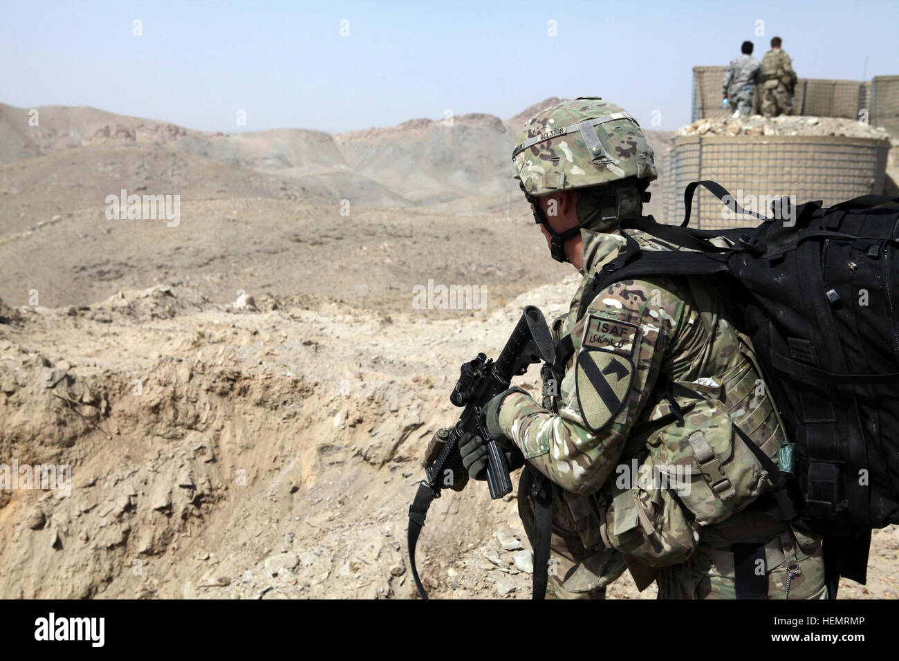 U.S. Army Spc. Michael Laningham with Delta Company, 1st Battalion, 5th ...