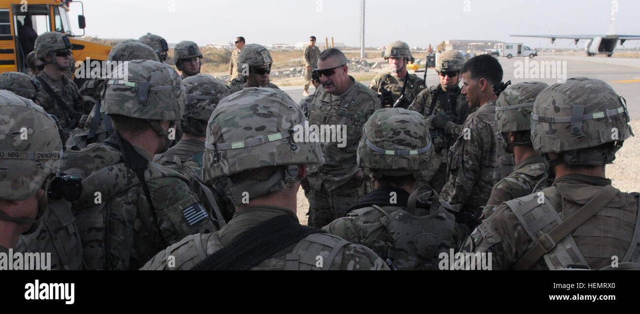 Command Sgt. Maj. Joseph McFarlane Jr. (center), command sergeant major ...