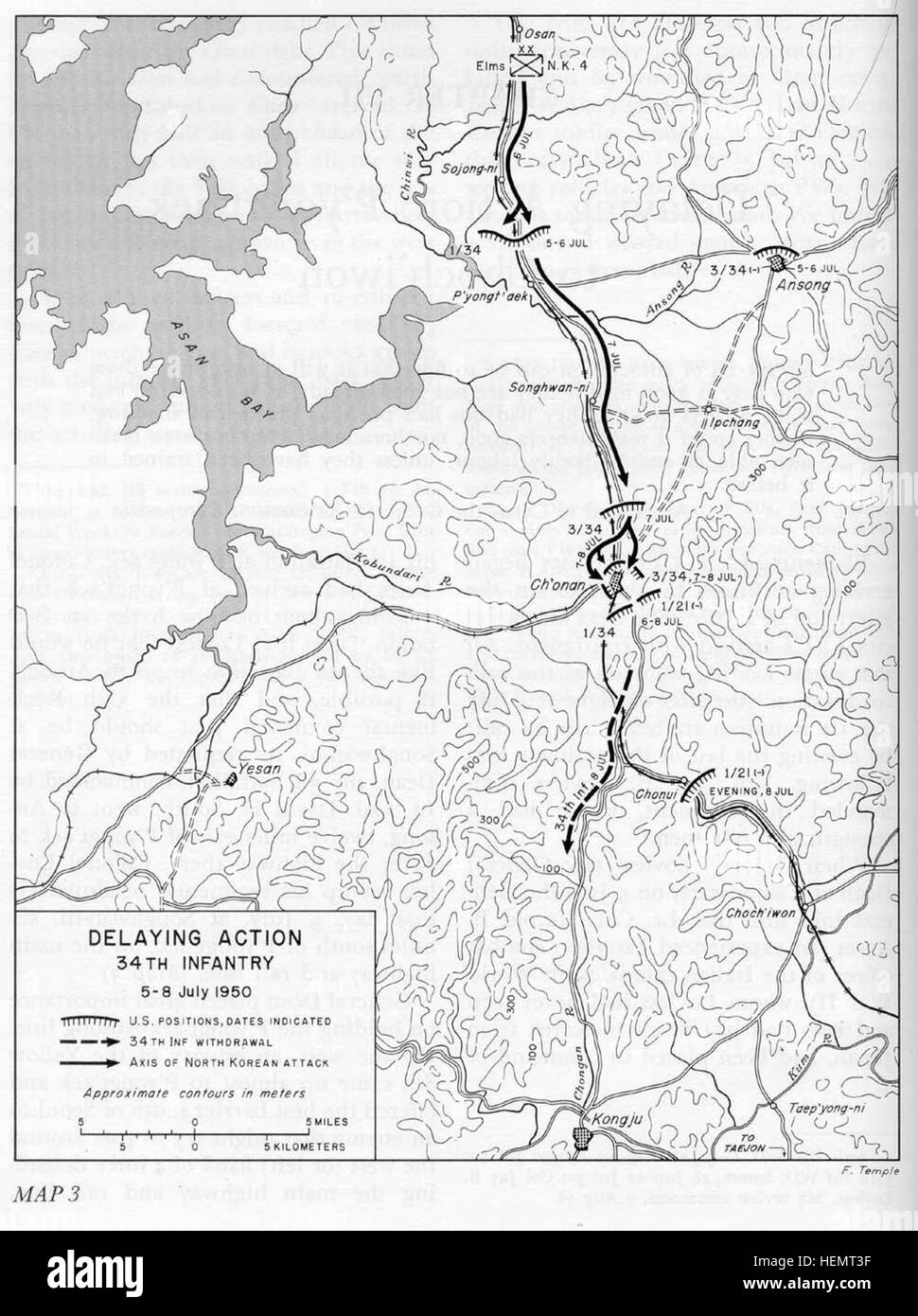A delay action map used by military units to coordinate defensive ...